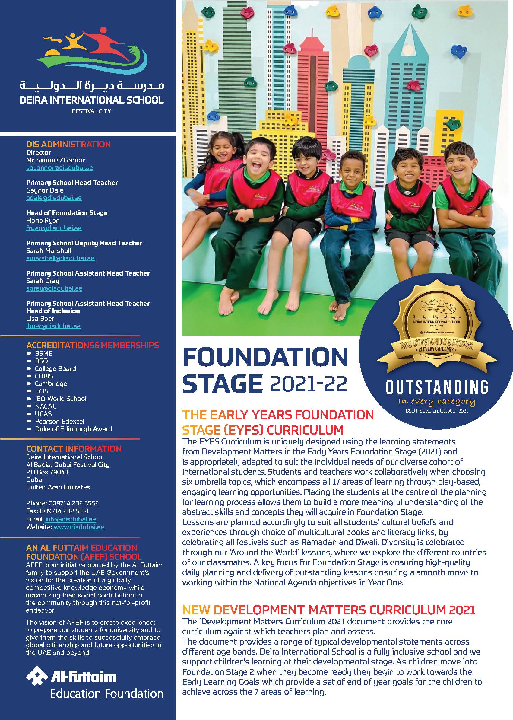 Brochures and Factsheets - Deira International School (DIS) - Dubai ...