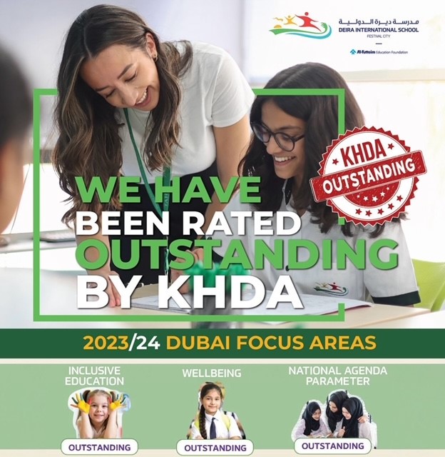We have been rated OUTSTANDING by KHDA - Deira International School ...